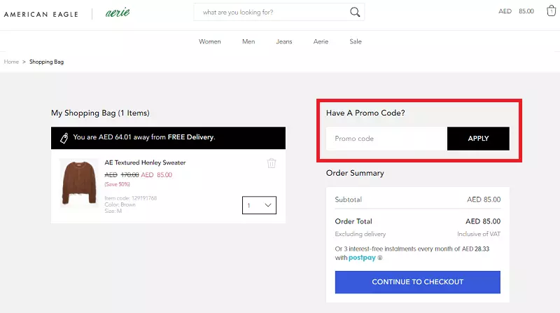 American Eagle Coupon Code Qatar | 50% OFF | May 2026